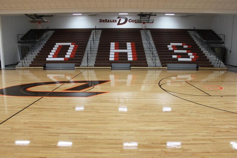 Basketball Bleachers: Team Color Coordination